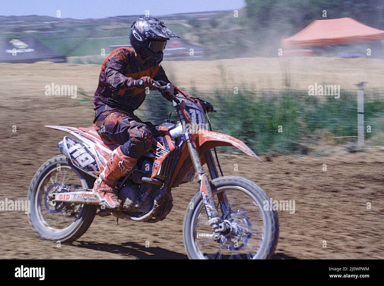 Classic revival race of Honda CFR in the asphalt speed track Stock ...