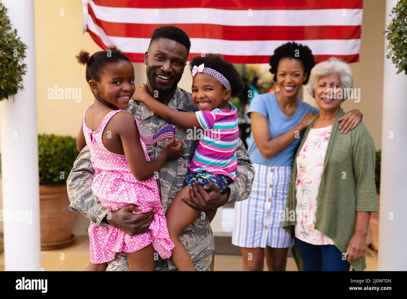 African american smiling military hi-res stock photography and images ...