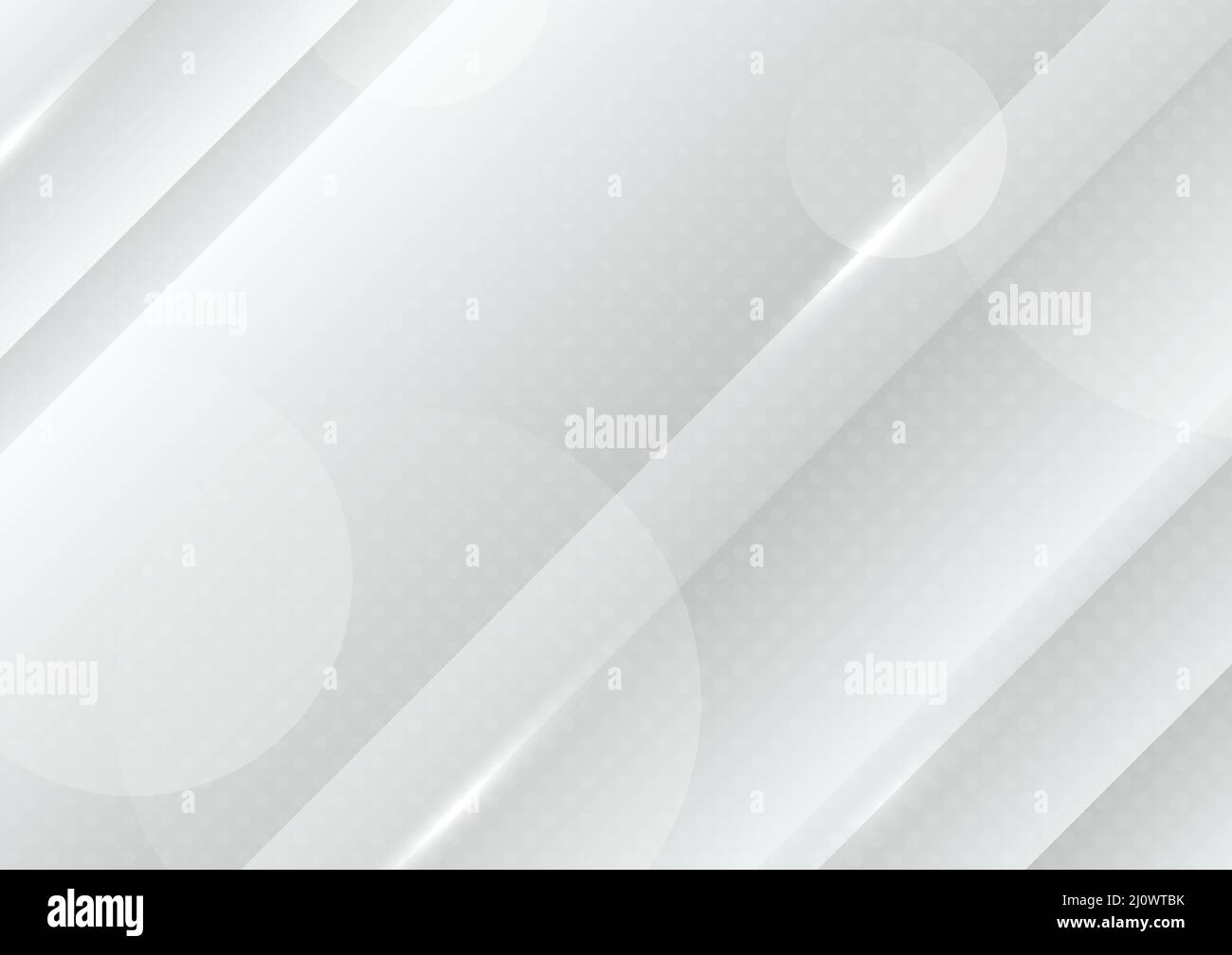 Abstract gradient white template with geometric halftone decorative ...