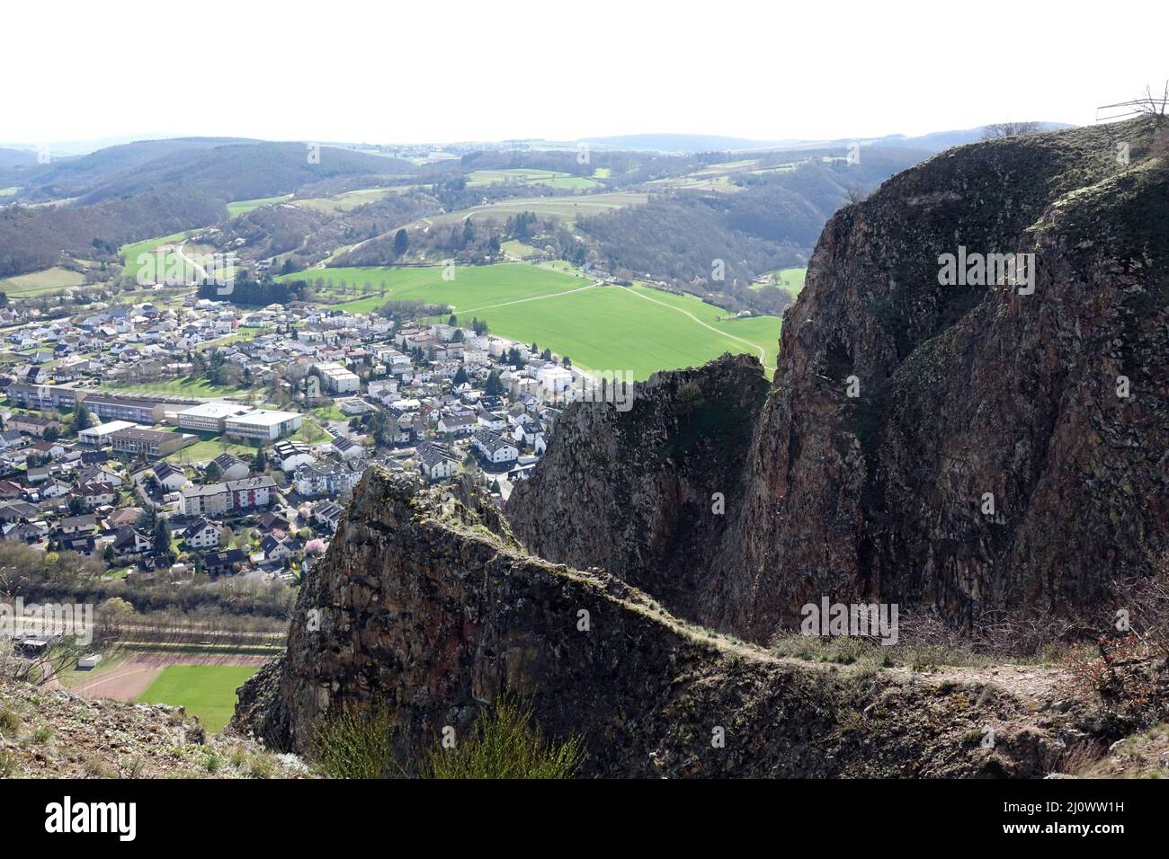 View from Rotenfels to Norheim Stock Photo - Alamy