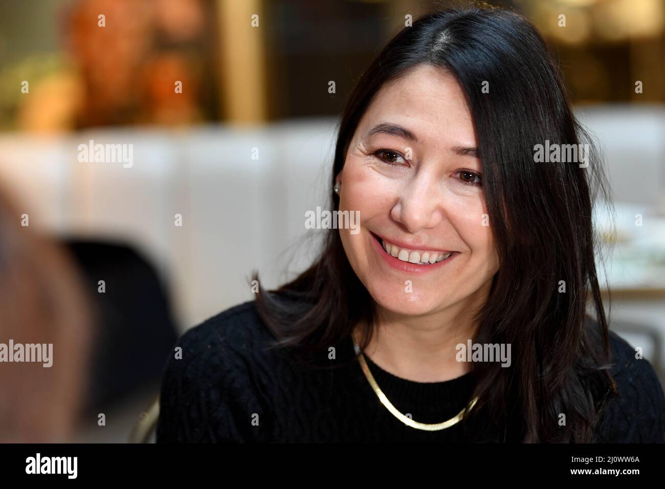 Istanbul, Turkey. 17th Mar, 2022. Ozge Zeki, founder of ...