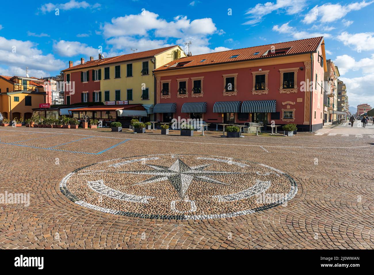 Square in Chiavari Stock Photo - Alamy