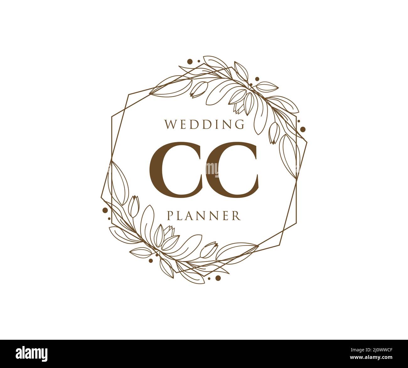 CC Initials letter Wedding monogram logos collection, hand drawn modern ...