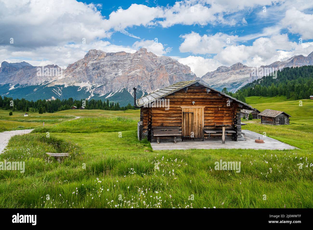Pralongia Plateau in the Dolomites Stock Photo - Alamy