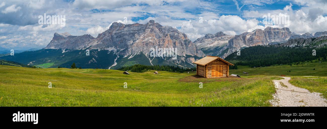 Pralongia Plateau in the Dolomites Stock Photo - Alamy