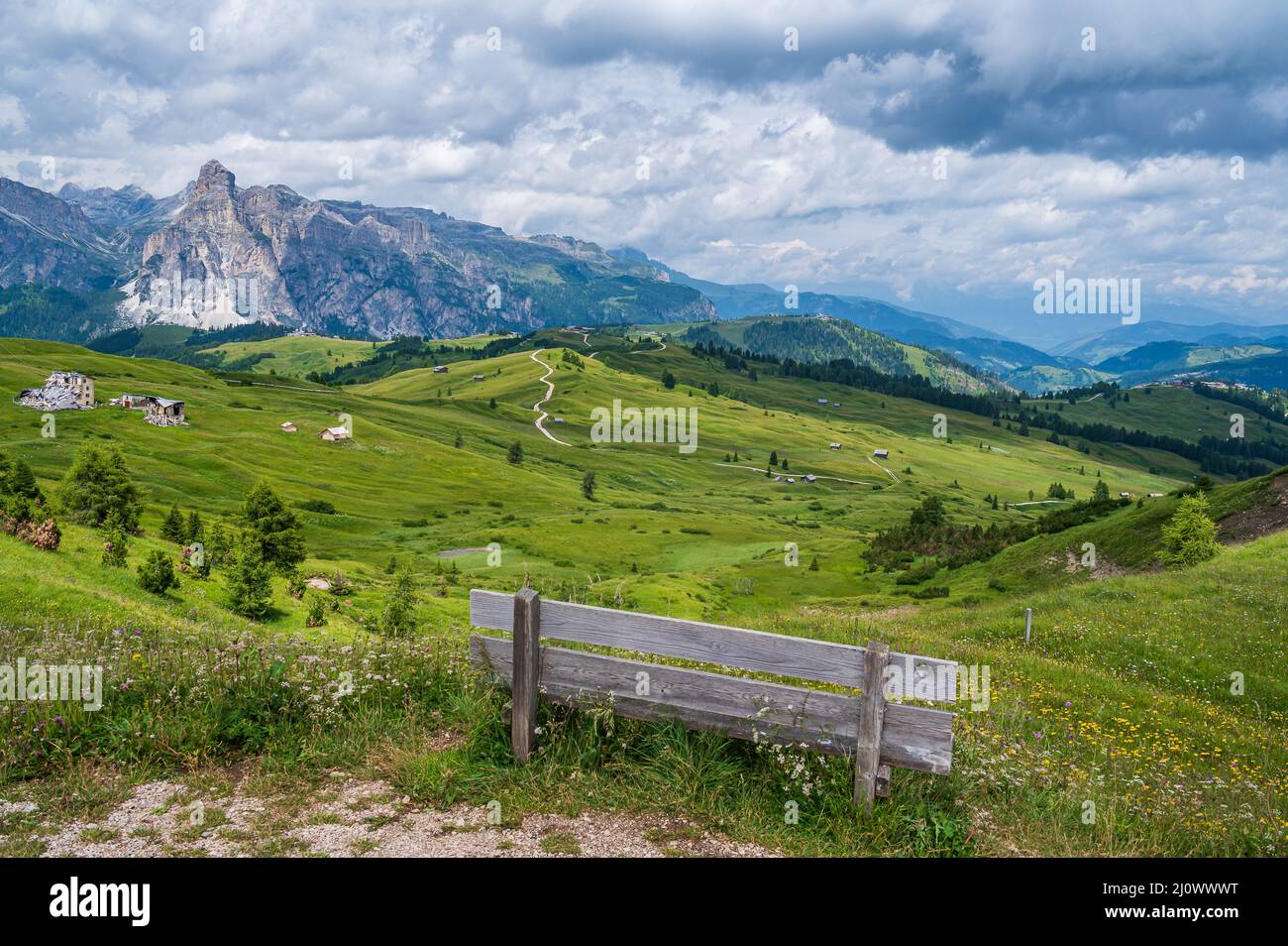 Pralongia Plateau in the Dolomites Stock Photo - Alamy