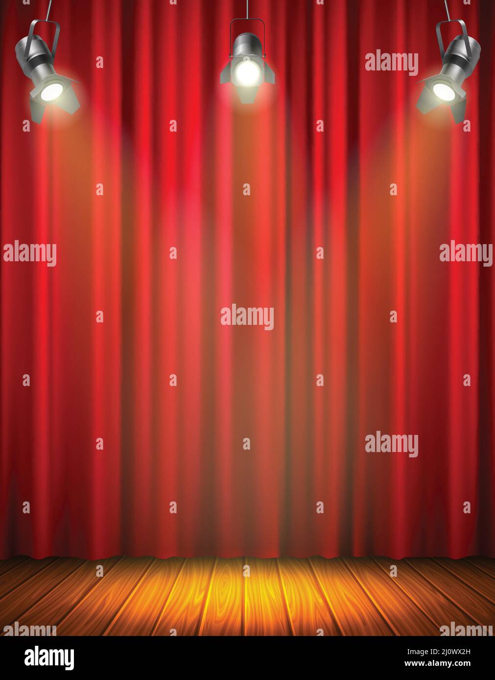 Professional theatre stage Stock Vector Images - Alamy