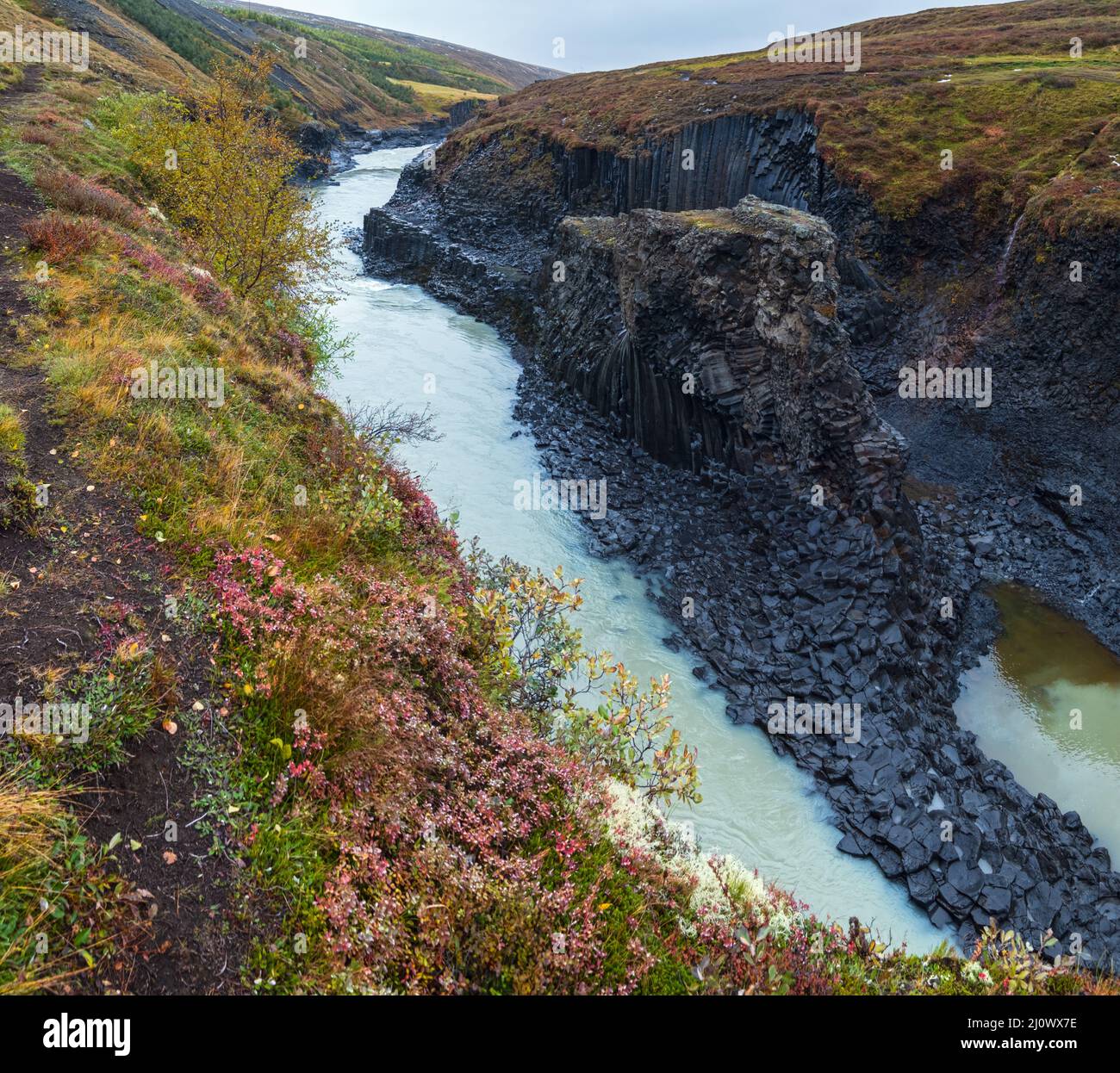StuÃ°lagil canyon is a ravine in JÃ¶kuldalur, Eastern Iceland. Famous ...
