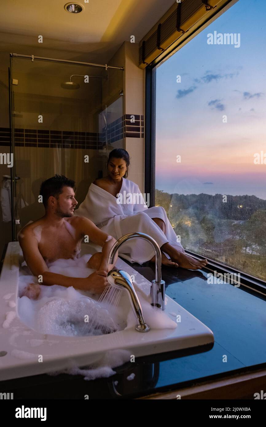 Man taking bath hi-res stock photography and images - Alamy