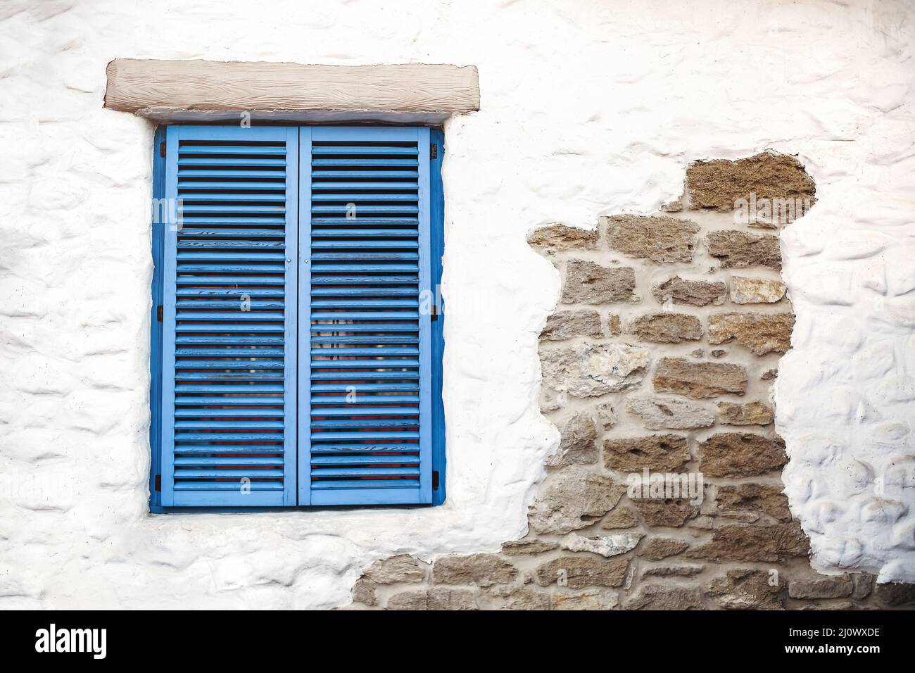 Old greek shutters crete hi-res stock photography and images - Alamy