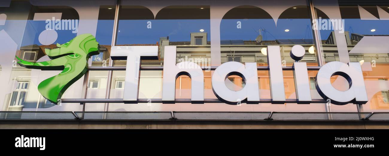 Sign and Logo Thalia Bookselling Stock Photo - Alamy
