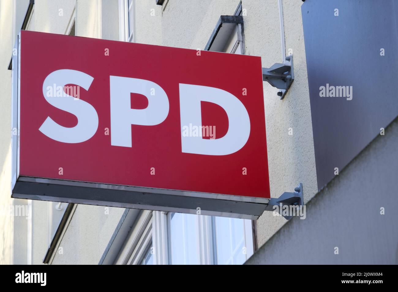 Sign of SPD at a facade Stock Photo - Alamy
