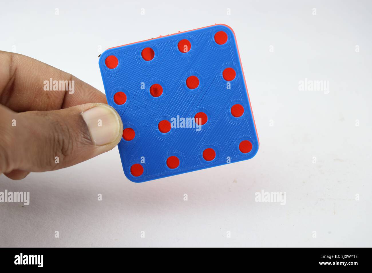 The 3D printed jig helps to hold multiple LEDs in the process of ...