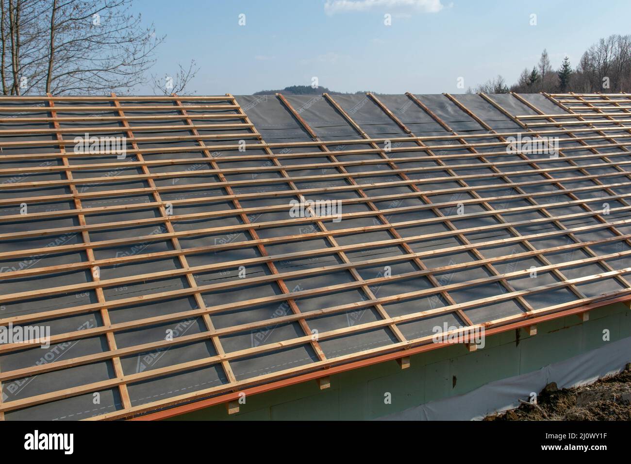 Wooden battens hi-res stock photography and images - Alamy