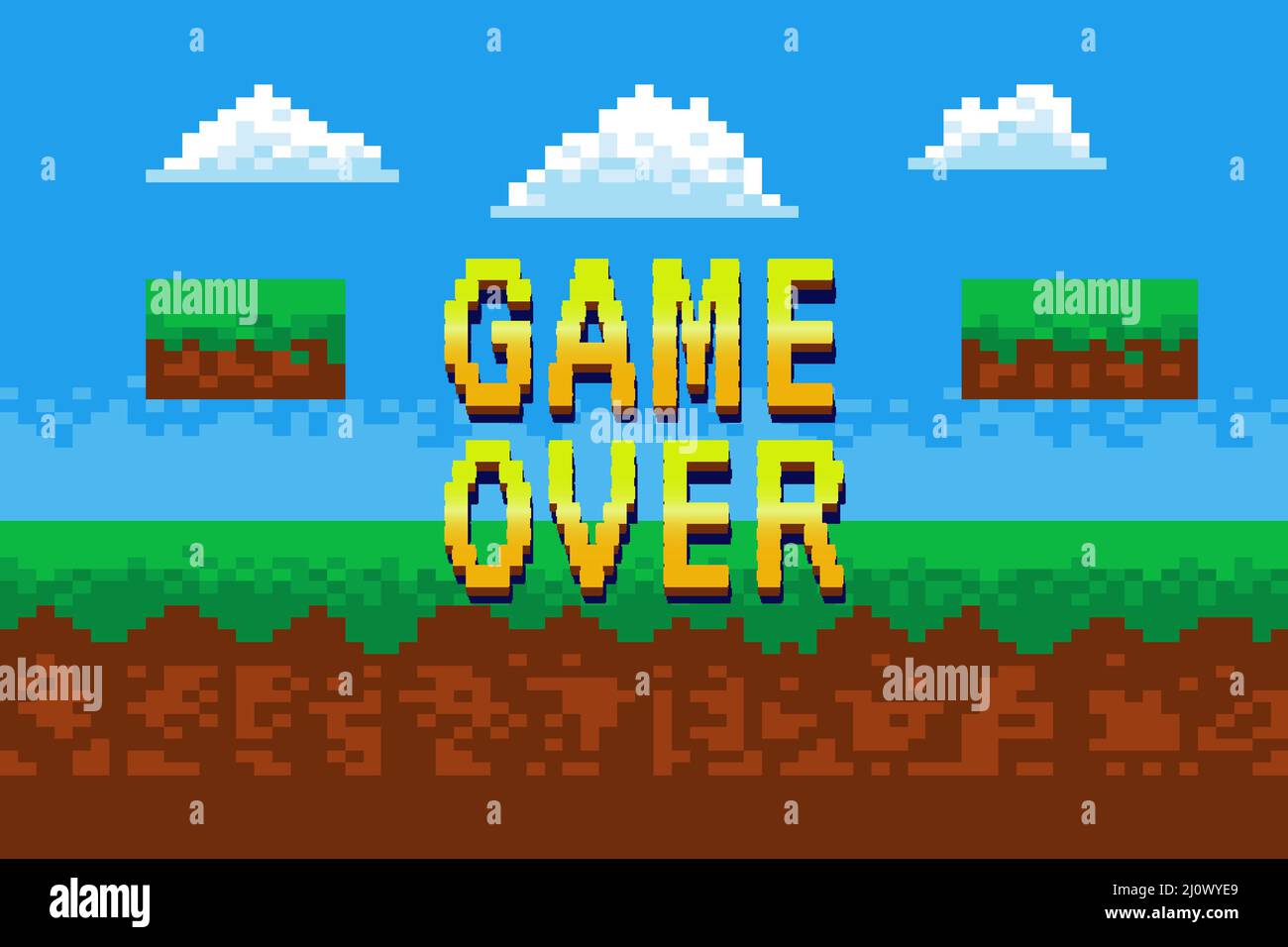 Editable text effects Game over , words and font can be changed Stock ...