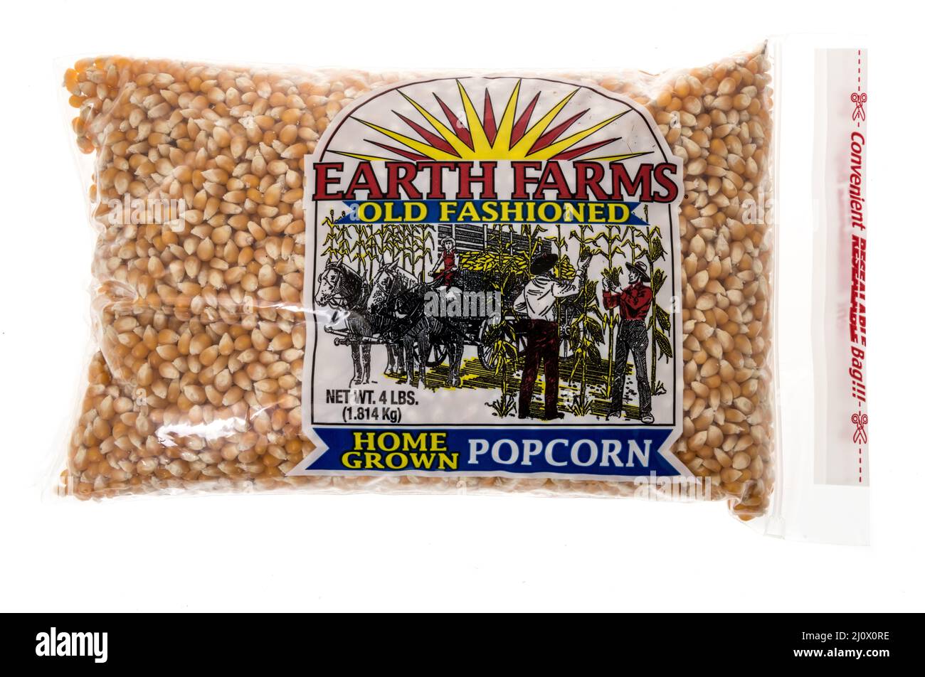 Winneconne, WI -19 March 2021: A package of Earth Farms old fashioned ...