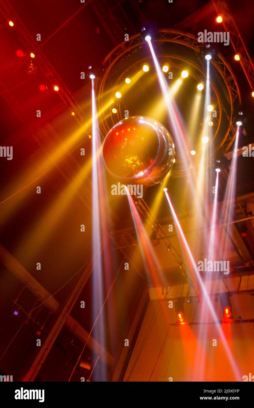 Image of the night club mirror ball Stock Photo - Alamy