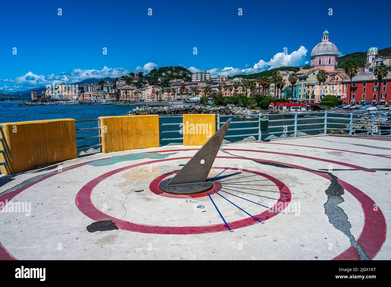 Citiscape of Genoa Pegli Stock Photo - Alamy