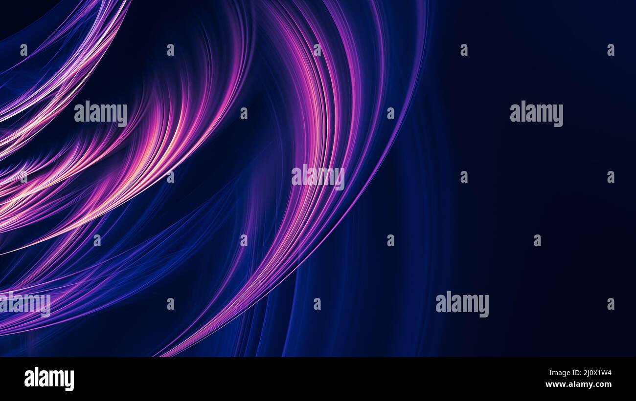 Purple Waves on Dark Stock Photo - Alamy