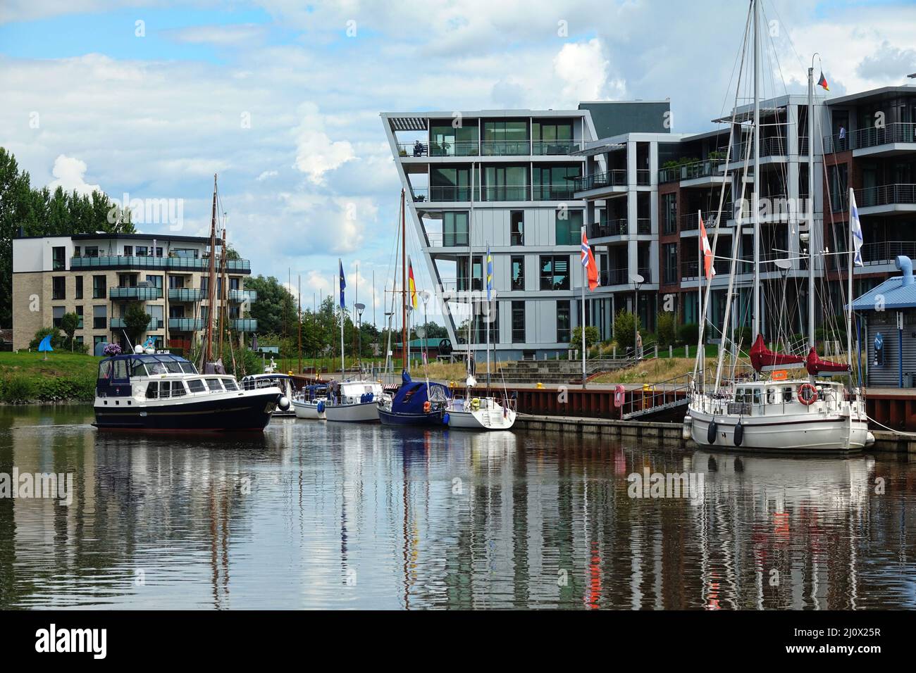 Sailing port in Stade Stock Photo - Alamy