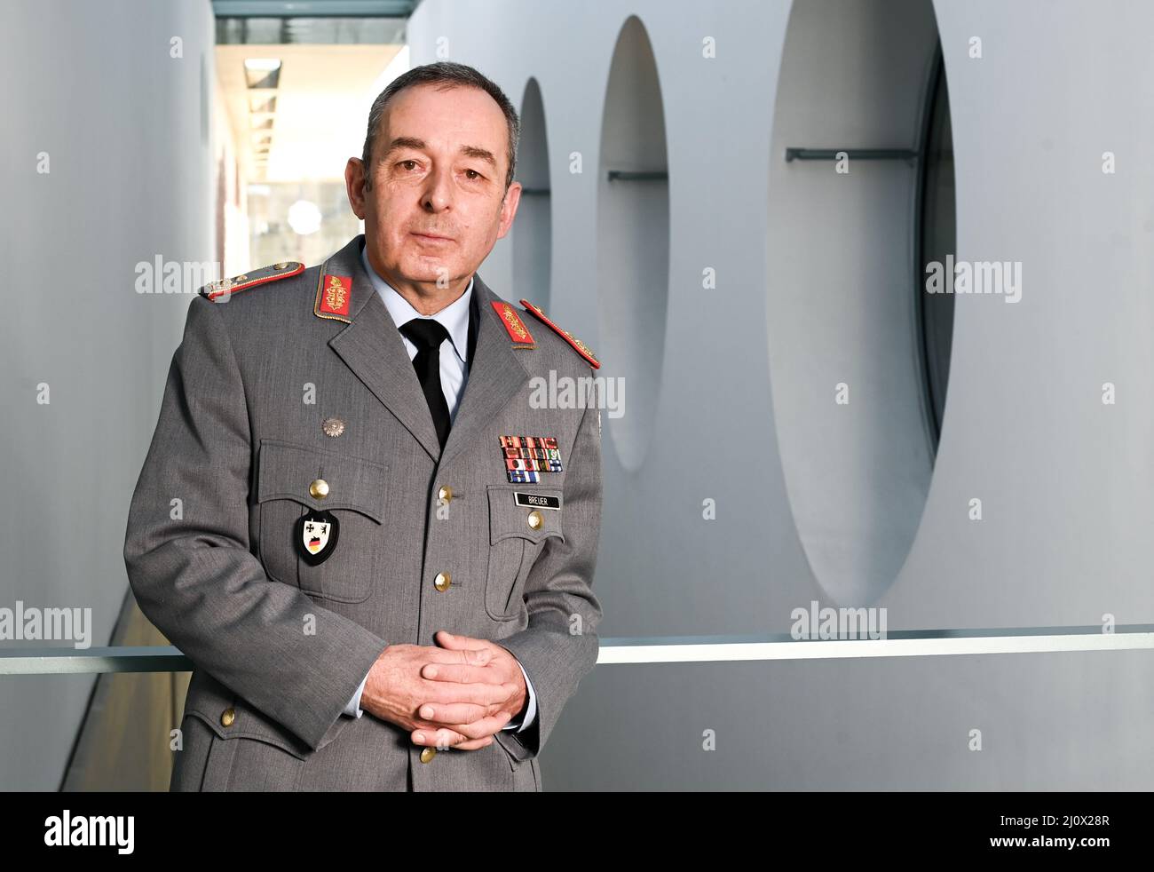Berlin, Germany. 18th Mar, 2022. Major General Carsten Breuer, head of ...