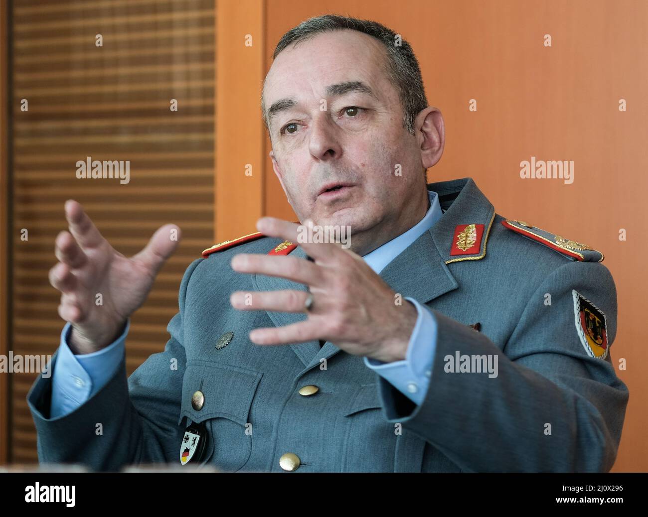 Berlin, Germany. 18th Mar, 2022. Major General Carsten Breuer, head of ...