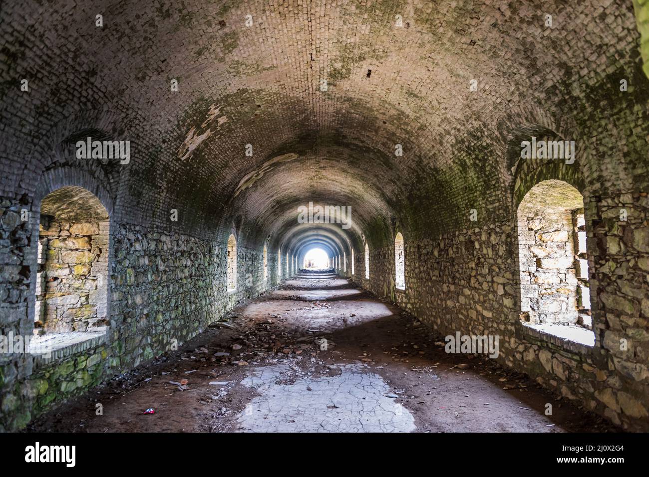 Inside Forte Monte Ratti in Genoa Stock Photo - Alamy
