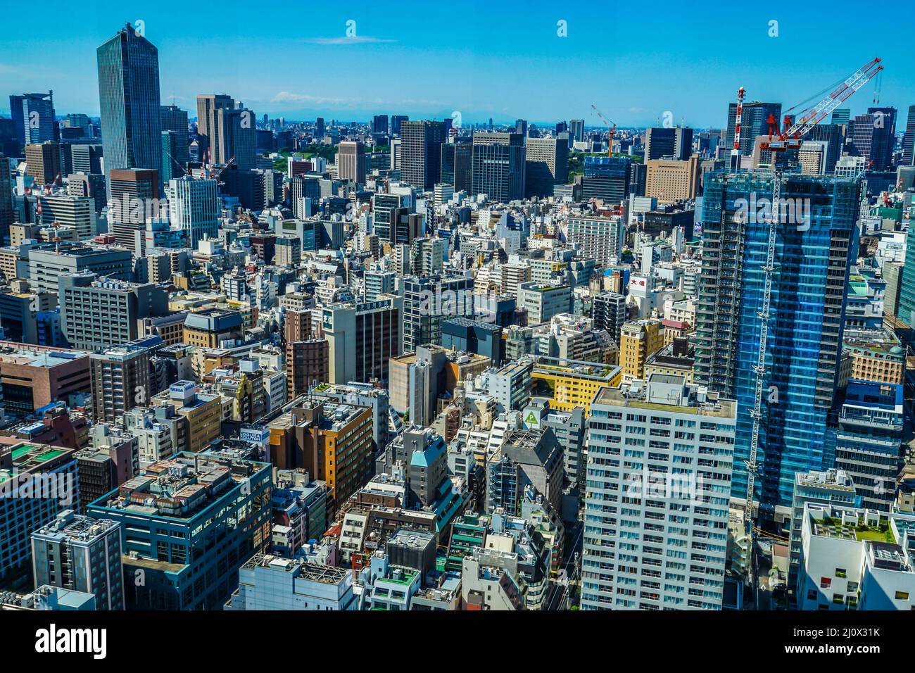 Tokyo skyline seen from the World Trade Center (Seaside top Stock Photo ...