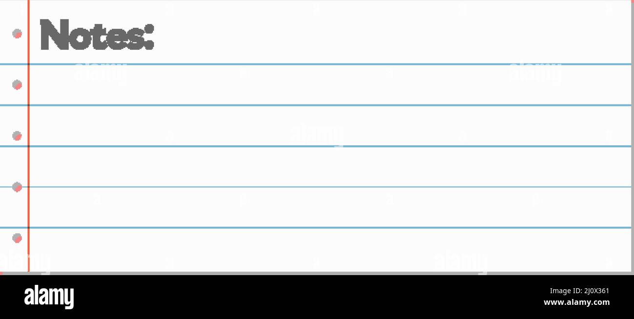 Line paper design with text note illustration Stock Vector Image & Art ...