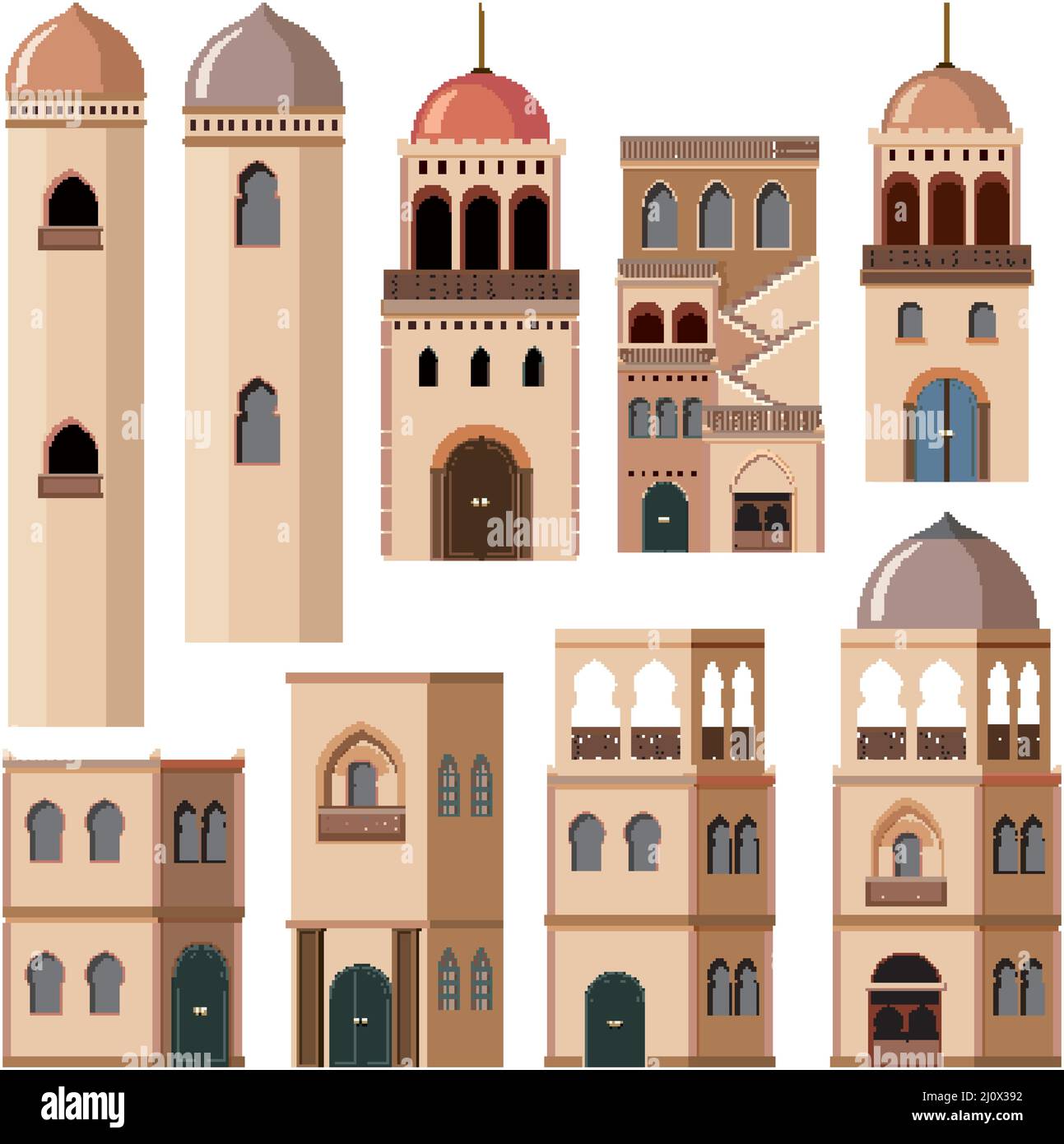 Different designs of buildings illustration Stock Vector Image & Art ...
