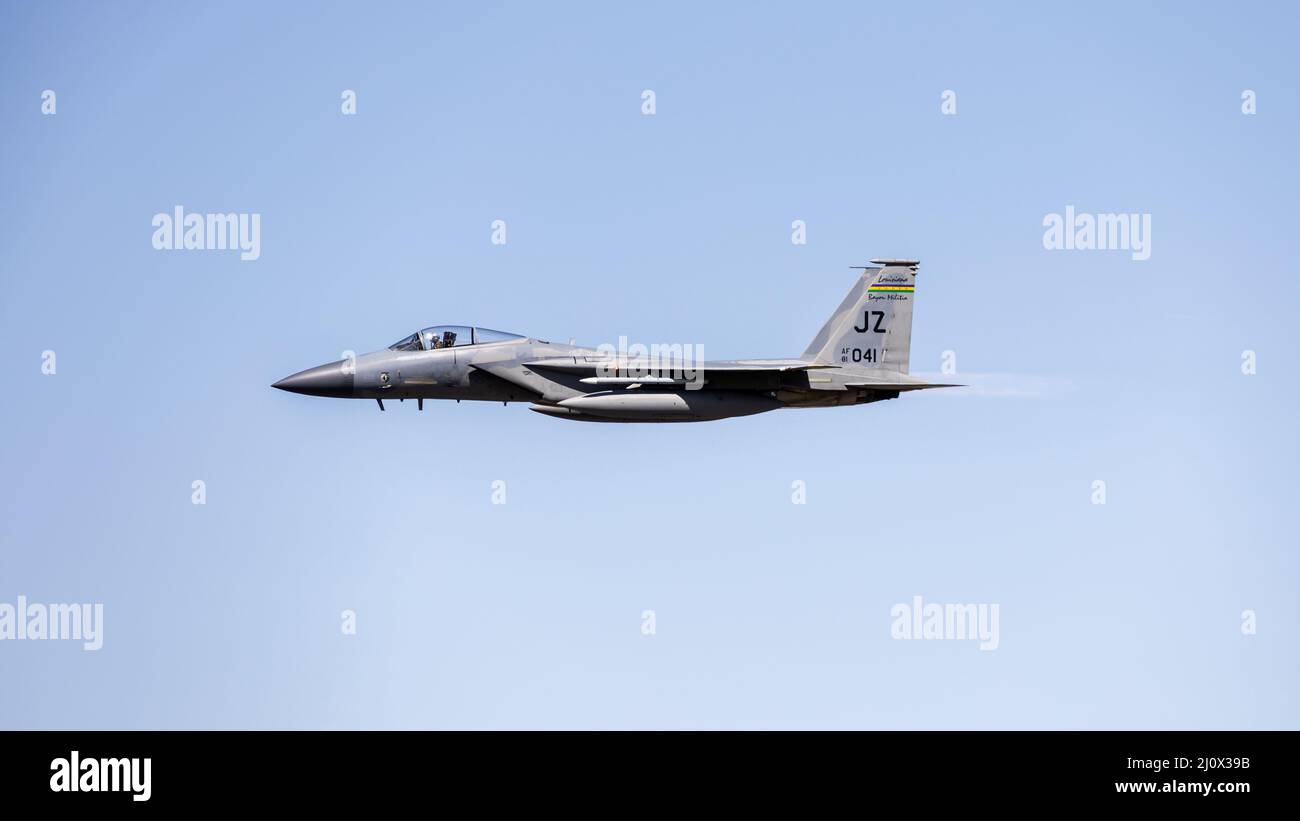 A U.S. Air Force F-15C Eagle assigned to 159th Fighter Wing, Louisiana Air National Guard ...