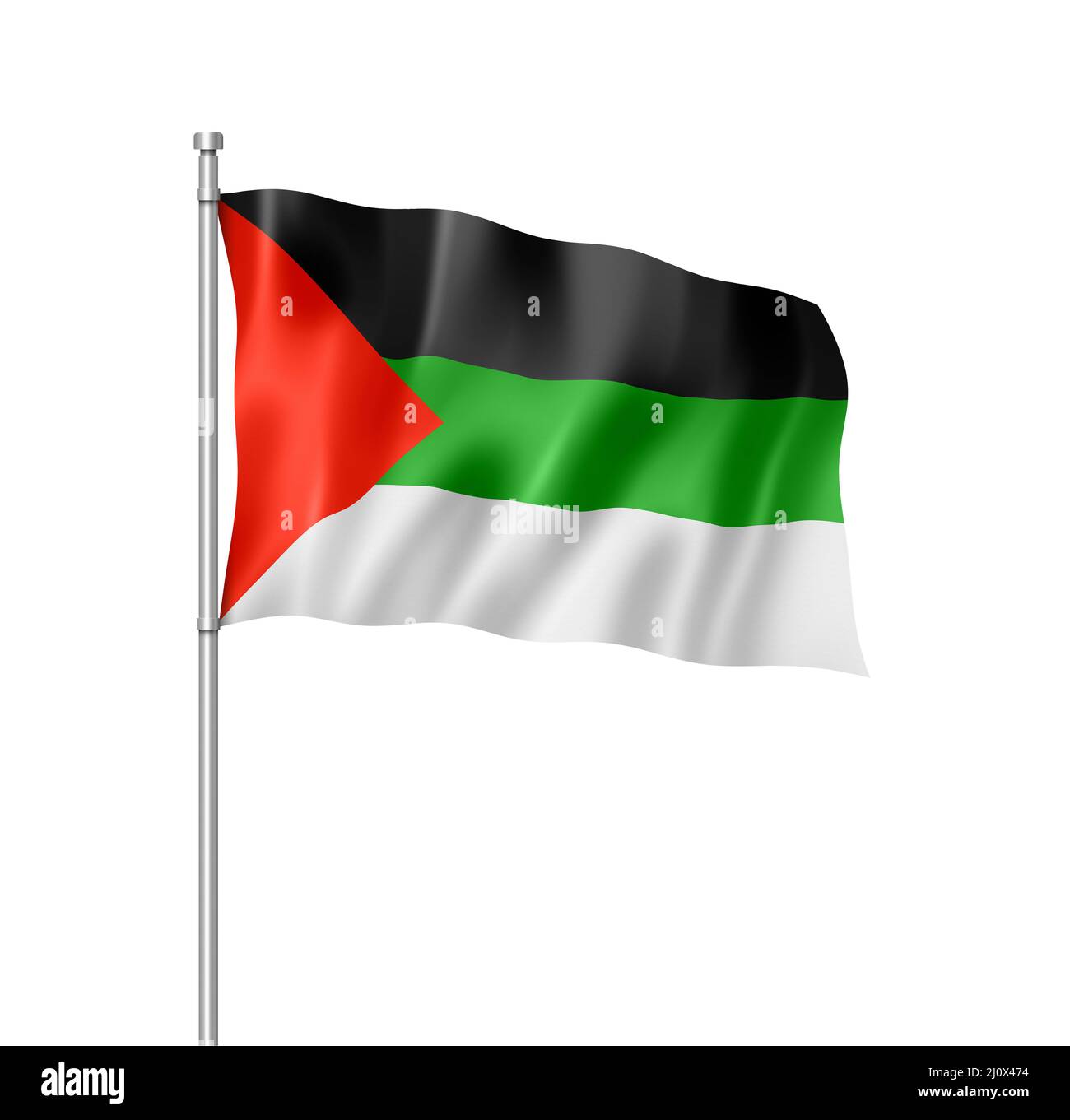 Arabic langage flag isolated on white Stock Photo - Alamy