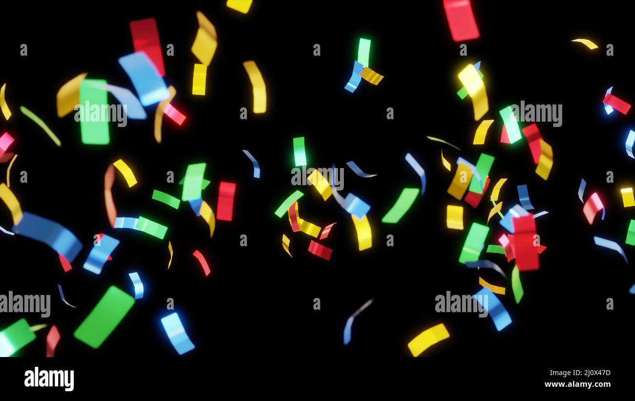 Isolated confetti background Stock Photo - Alamy