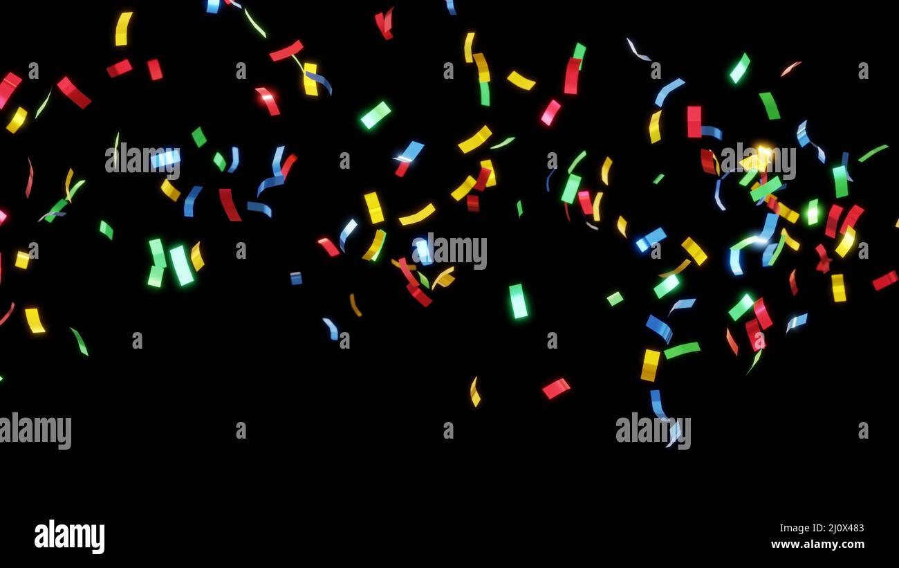 Isolated confetti background Stock Photo - Alamy