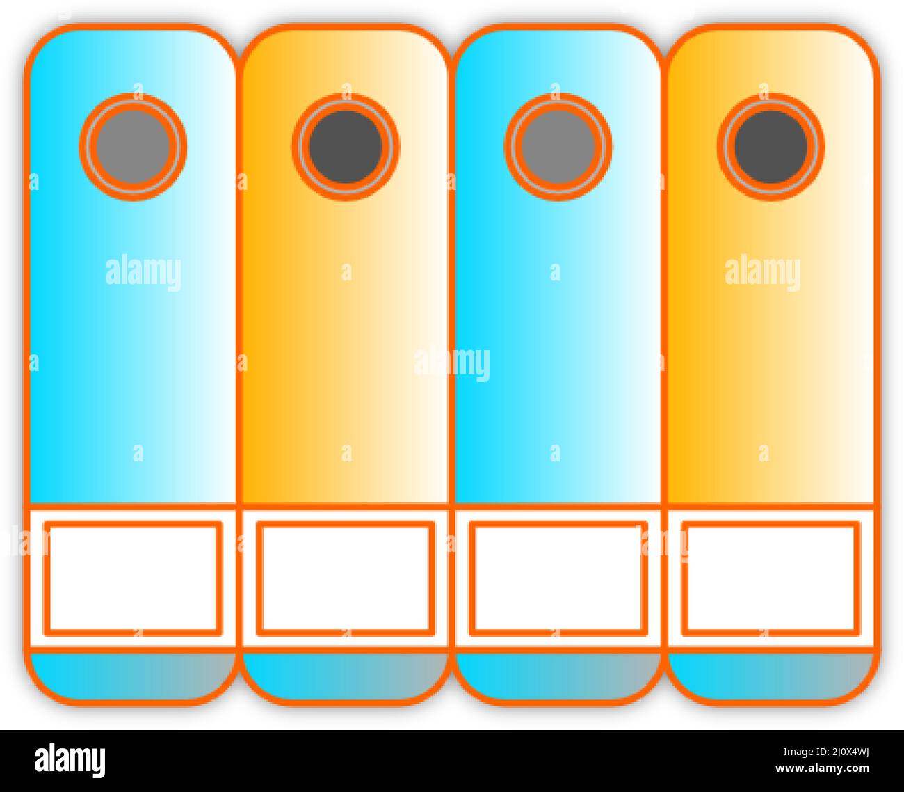 Four archive folders Stock Vector Image & Art - Alamy