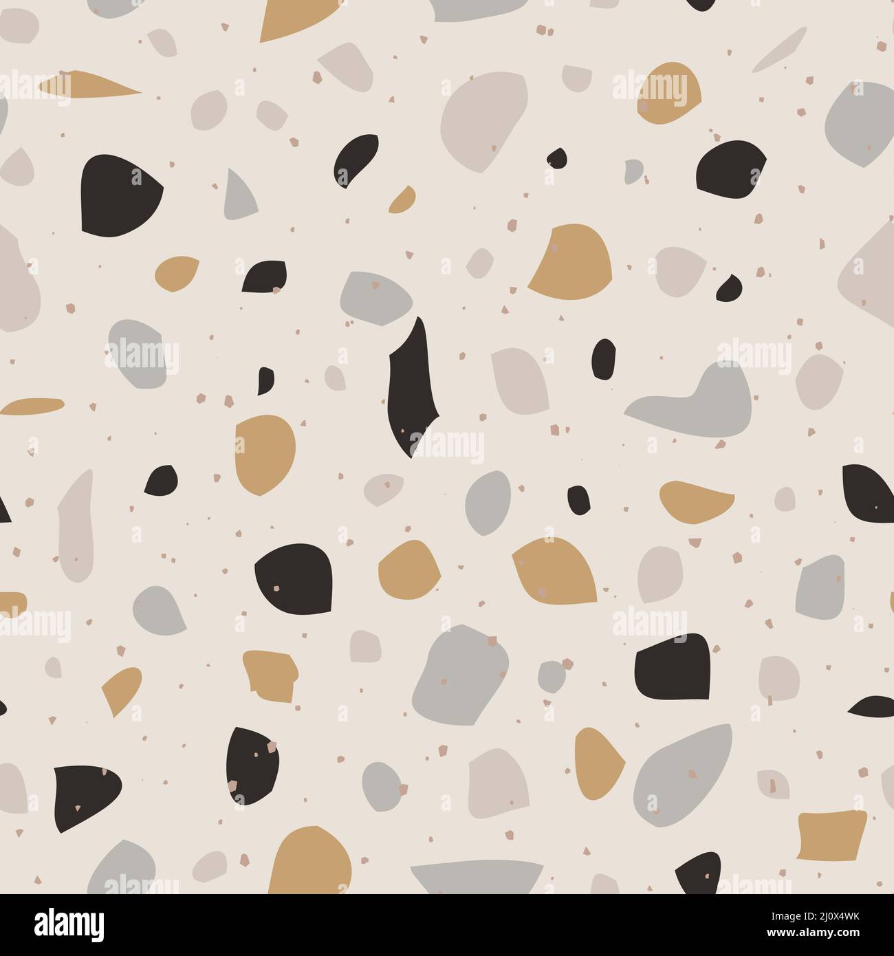 Terrazzo seamless pattern. Granite stone texture. Abstract background ...