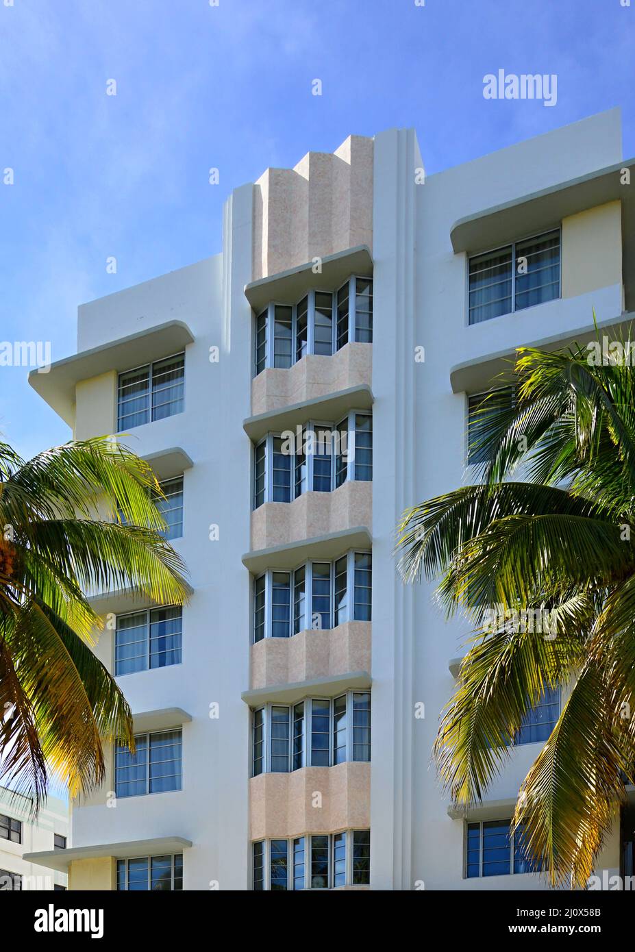Typical Facade in Miami Beach, Florida Stock Photo - Alamy
