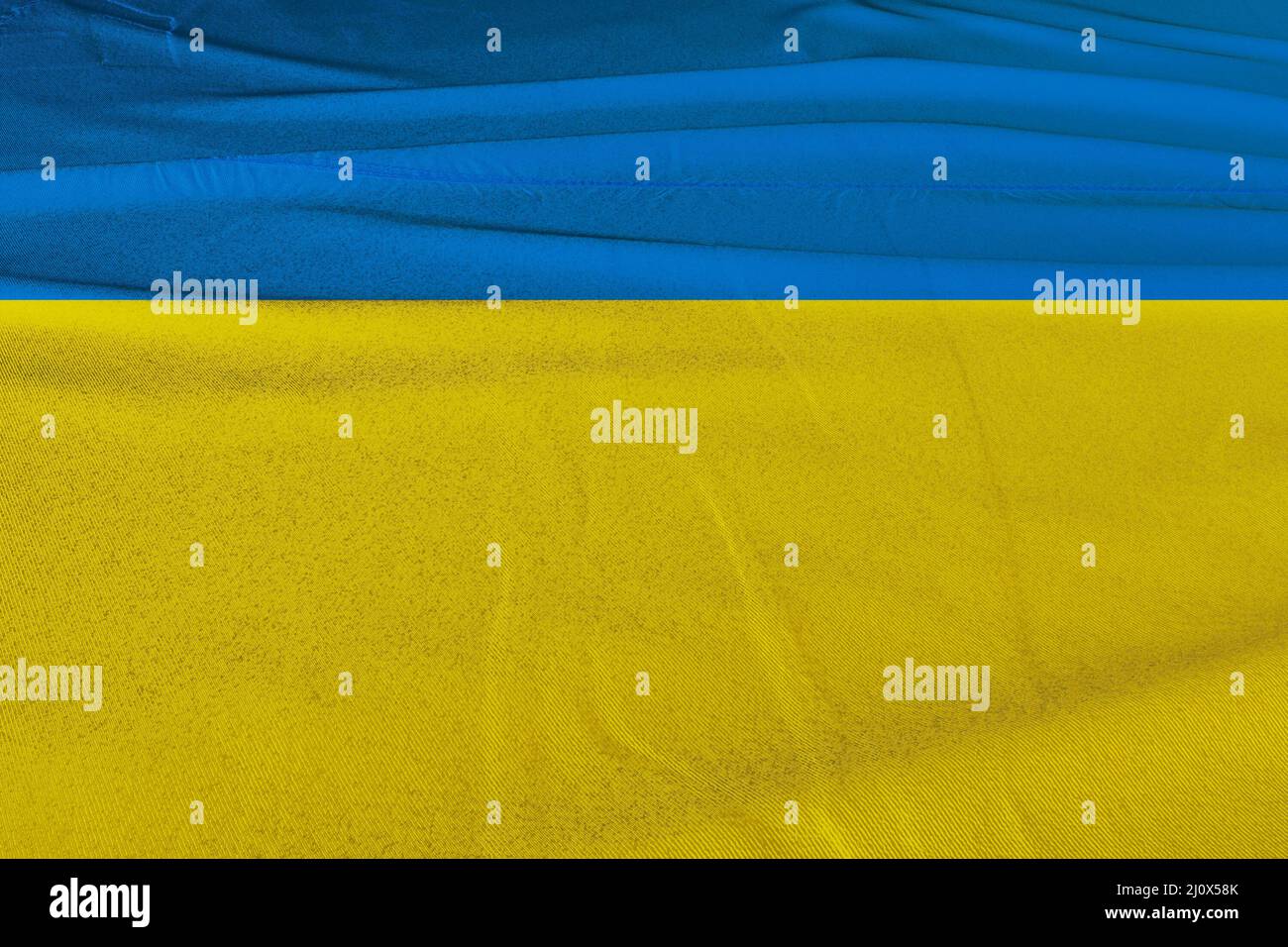 The flag of Ukraine is a banner of two equally sized horizontal bands ...