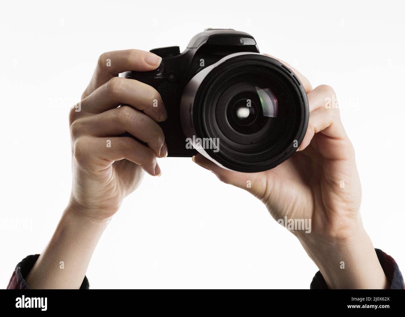 Hands holding camera. High quality beautiful photo concept Stock Photo ...