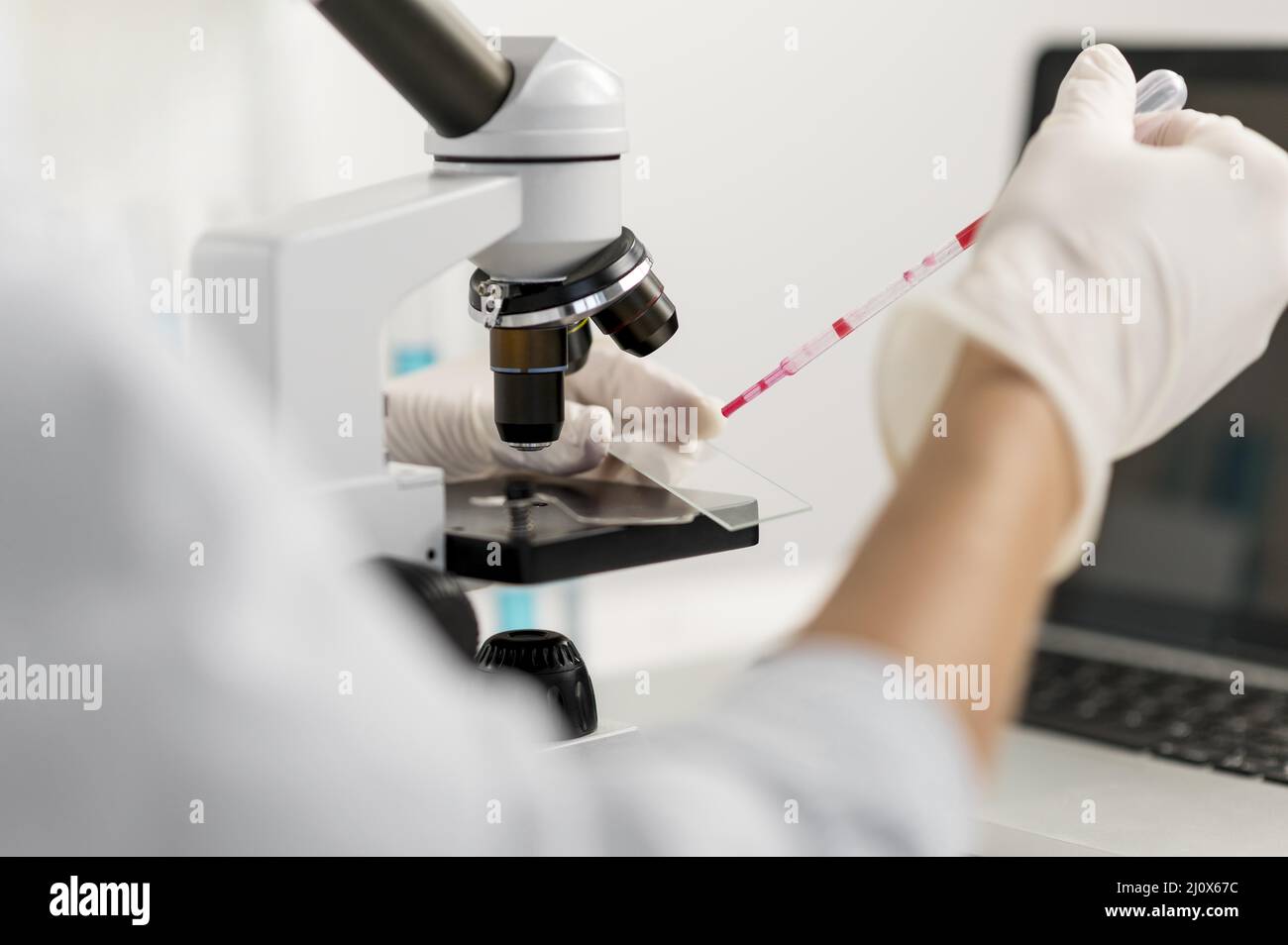 Researcher female lab. High quality beautiful photo concept Stock Photo ...