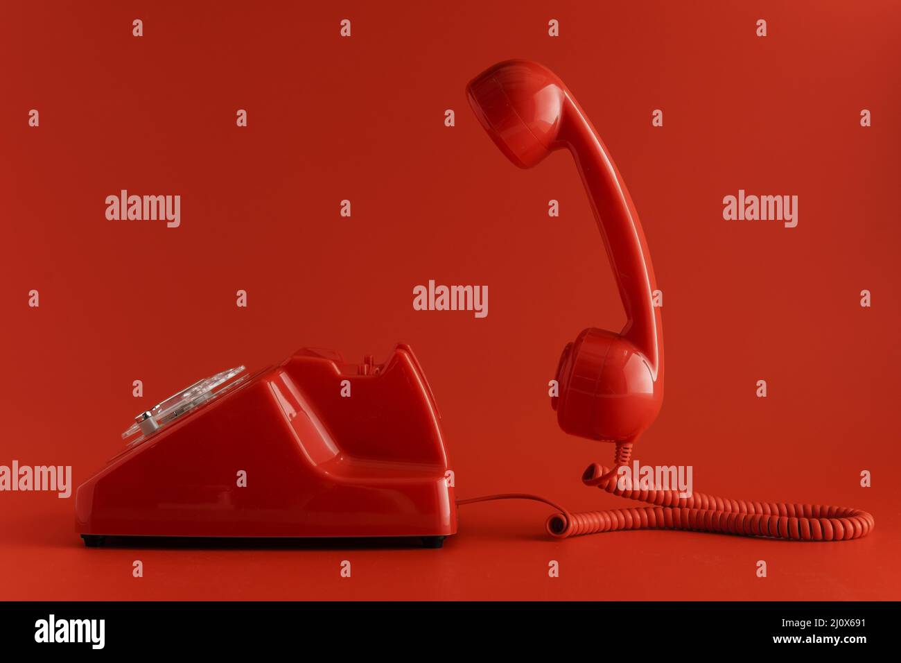 Front view retro telephone. High quality beautiful photo concept Stock ...