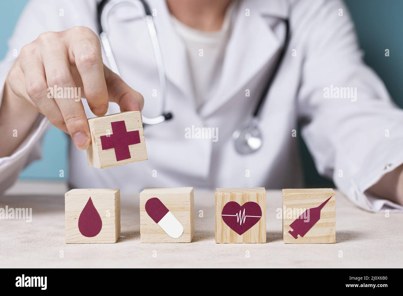 Front view doctor holding medical element. High quality beautiful photo ...