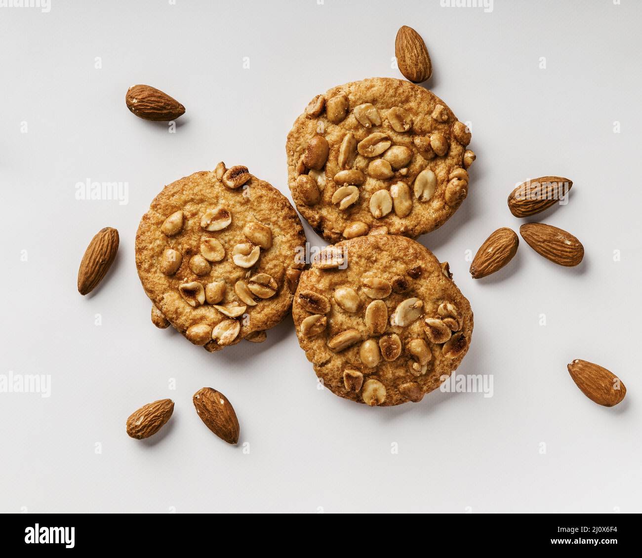 Delicious cookies with nuts. High quality beautiful photo concept Stock ...