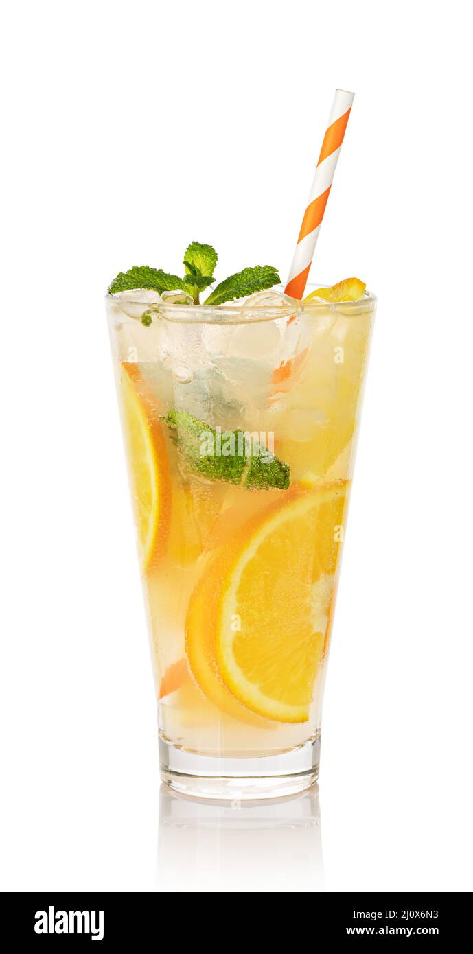 Fresh cold lemonade refreshing Cut Out Stock Images & Pictures - Alamy