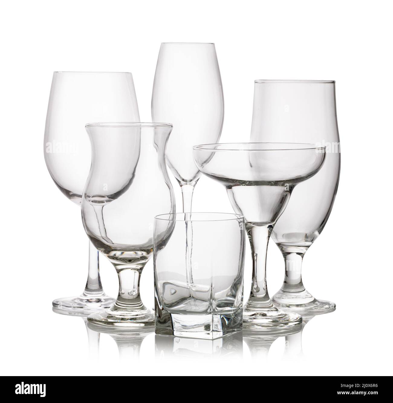 Glass on a white background Stock Photo - Alamy