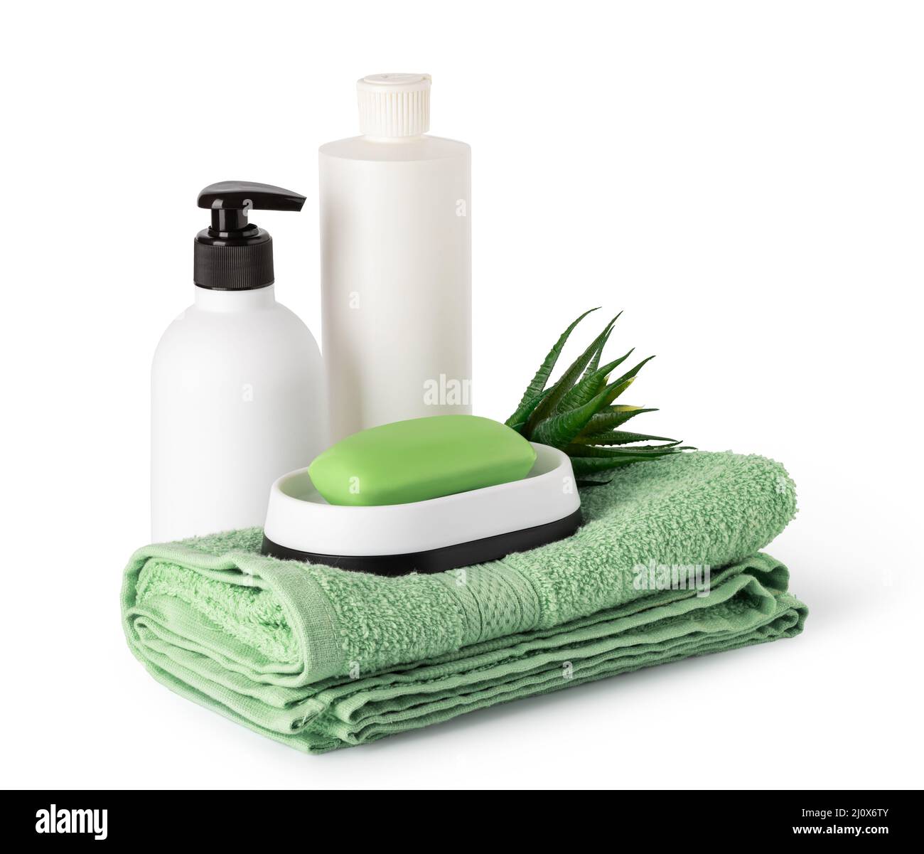 Soap and towel Stock Photo - Alamy