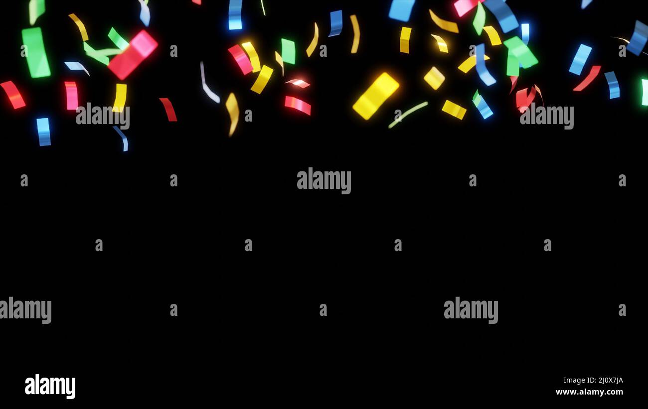 Isolated confetti background Stock Photo - Alamy