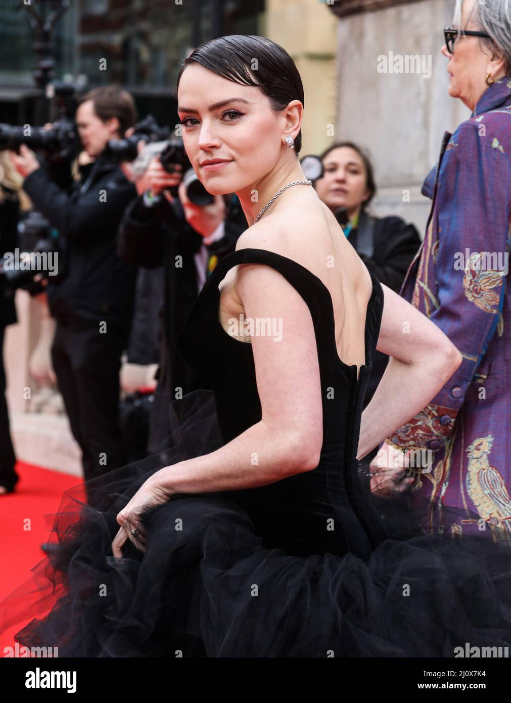 Daisy Ridley seen arriving for the British Academy Film Awards 2022 ...
