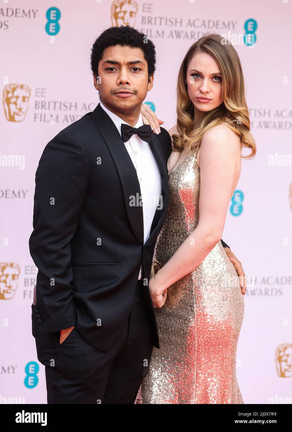 Chance Perdomo (L) seen arriving for the British Academy Film Awards ...