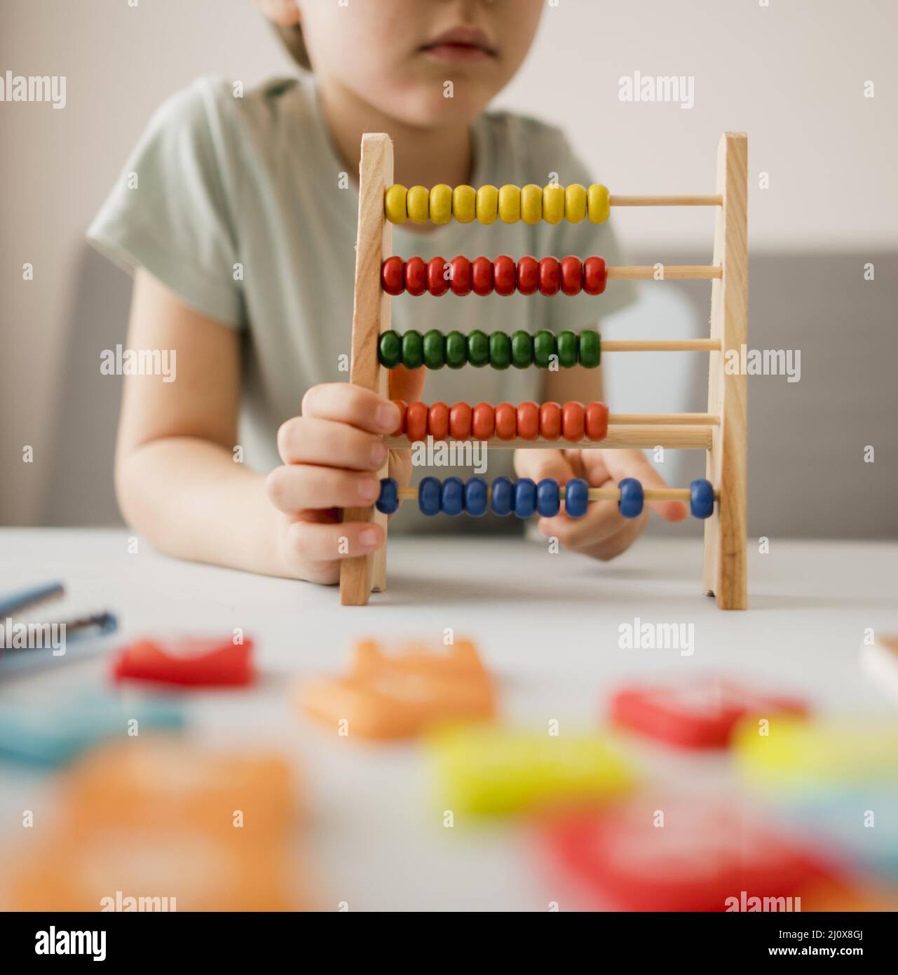 Home learning child hi-res stock photography and images - Alamy